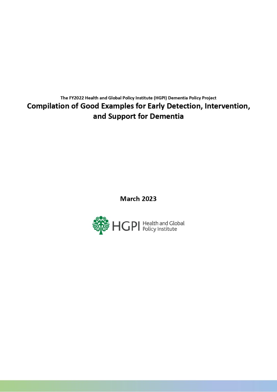 Activity Report – June 2023 - Health and Global Policy Institute（HGPI ...